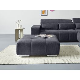 Hocker COTTA, B:103cm H:42cm T:103cm, schwarz, 90% Polyester, 10% Polyamid, Wohnzimmer, Hocker, "Orion"