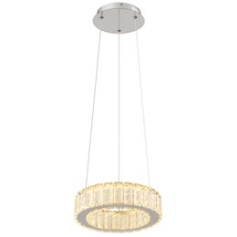 Globo LIGHTING LED Pendelleuchte "MUCKY"verchromt, Leuchten, H&auml;ngelampe/H&auml;ngeleuchte/Wohnzimmer/Esstisch/elegant