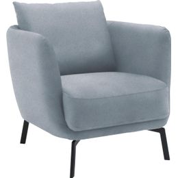 Sch&ouml;ner Wohnen Kollektion Sessel, B:86cm H:68cm T:86cm, blau, SCH&Ouml;NER WOHNEN-KOLLEKTION, 16% Baumwolle, 79% Polyester, 5% Polyacryl, Wohnzimmer, Sessel, "Pearl - 5 Jahre