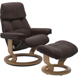 Relaxsessel stressless, B:79cm H:98cm T:76cm, braun, Leder BATICK: BATICK ist ein leicht korrigiertes, durchgef&auml;rbtes und genarbtes M&ouml;belleder, bei