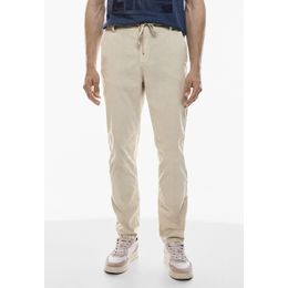 Street One MEN Herren Chinos, beige, Gr. 32, unifarben, Web, 98% Baumwolle, 2% Elasthan, Hosen, Middle Waist