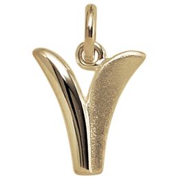 Buchstabenanh&auml;nger Jobo "Anh&auml;nger Buchstabe", gelbgold 375, Schmuckanh&auml;nger, Damen, V, Gelbgold 375, 375 Gold
