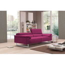 2,5-Sitzer Egoitaliano, B:216cm H:94cm T:107cm, pink, Sofas, "Malika, Designsofa mit hohem Sitzkomfort, edel und bequem", inkl. Kopfteilverstellung
