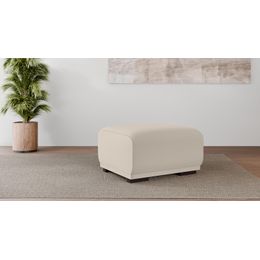 Polsterhocker Home Affaire, B:61cm H:46cm T:72cm, beige, 100% Polyester, Hocker, "BORNHOLM, kleiner Hocker passend zur Serie, Ma&szlig;e B/T/H: 61/72/46