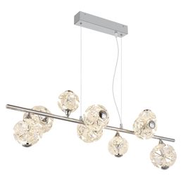 Globo LIGHTING H&auml;ngeleuchte "VIRINA", H: 120cm, 1 Stk.verchromt, Wohnzimmer, Leuchten, H&auml;ngelampe Esszimmer-Leuchte Esstischleuchte Wohnzimmer