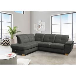 Ecksofa Alina, B:277cm H:98cm T:219cm, grau, Microfaser GDU (100% Polyester), Wohnzimmer, Sofas, "Karima", inkl. R&uuml;ckenlehnenverstellung, wahlweise