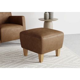 Sit & More Polsterhocker SIT & MORE, B:56cm H:46cm, braun, Hocker, "Bosse"
