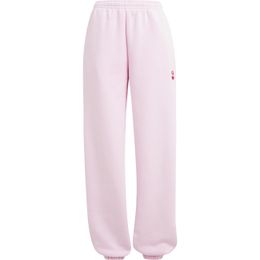 MISS TEE Damen Jogginghose "Miss Tee Real Queen EMB Ladies Fluffy Sweatpants"softpink, Gr. L, unifarben, 70% Baumwolle, 30% Polyester, Hosen