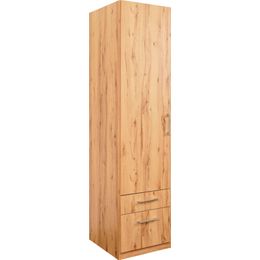 Dreht&uuml;renschrank Priess, B:48cm H:193cm T:54cm, beige, Holzwerkstoff, Schr&auml;nke, "Lindau"