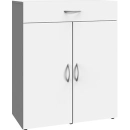 Kombikommode wimex, B:80cm H:98cm T:48cm, wei&szlig;, Holzwerkstoff, Spanplatte, Schlafzimmer, Sideboards, "Multiraumkonzept", Schubk&auml;sten auf