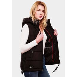 Marikoo Damen Steppweste "Zarinaa", schwarz, Gr. L, Obermaterial: 100% Polyester. Futter: 100% Polyester. Wattierung: 100% Polyester, Westen, mit