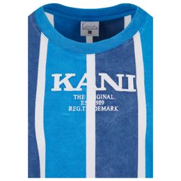 Karl Kani Herren T-Shirt "Karl Kani Herren KM242-005-1 Karl Kani Retro Washed Stripe Tee"aqua, navy, wei&szlig;, Gr. S, mehrfarbig, 100% Baumwolle, Shirts