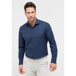Eterna Herren Langarmhemd "MODERN FIT"navy, Gr. 45, 17% Leinen, 83% Wolle (Merino), Hemden, EASY IRON (b&uuml;gelleicht)