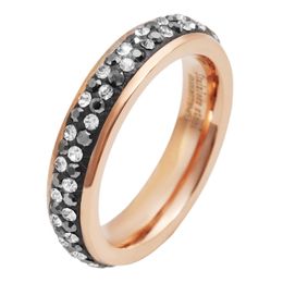 Adelia&acute;s ADELIA ́S Damen Fingerring "Damen Ring aus Edelstahl", 54, Edelstahl, rosa, Edelstahl, Fingerringe