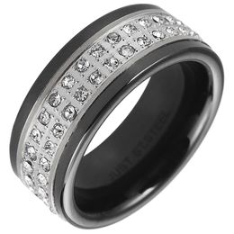 Adelia&acute;s ADELIA ́S Damen Fingerring "Damen Ring aus Edelstahl", 64, Edelstahl, silber, Edelstahl, Fingerringe