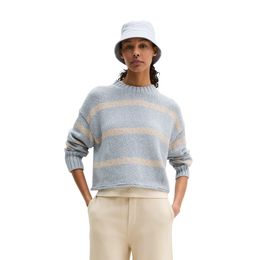 Marc O'Polo MARC O'POLO Damen Rundhalspullover "aus hochwertigem Baumwoll-Mix"light blau, Gr. XL, unifarben, Obermaterial: 94% Baumwolle, 6% Polyamid, Pullover