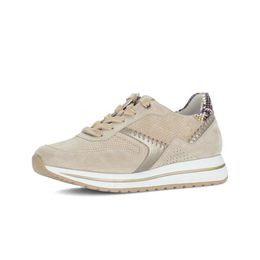 Gabor Damen Sneaker "Sneaker low", Gr. 44beige, Schuhe