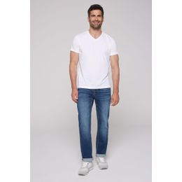 CAMP DAVID Herren Regular-fit-Jeans, blau, Gr. 32, Abriebeffekte, Denim/Jeans, Material: 99% Baumwolle, 1% Elasthan, Zusatz: Enth&auml;lt nichttextile