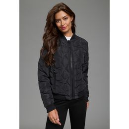 Bruno Banani Damen Blouson, schwarz, Gr. 44, unifarben, Web, Obermaterial: 100% Polyester. Futter: 100% Polyester. Wattierung: 100% Polyester,