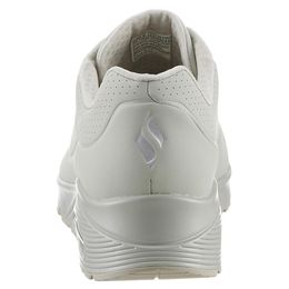Skechers Damen Wedgesneaker "UNO STAND ON AIR", Gr. 35, grau, Lederimitat, Schuhe, Freizeitschuh, Halbschuh, Schn&uuml;rschuh weich gepolsterte Innensohle