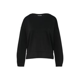 comma, COMMA Damen Sweater, schwarz, Gr. 44, unifarben, Sweatware, Obermaterial: 49% Polyester, 45% Viskose, 6% Elasthan, Sweatshirts, unifarben, mit
