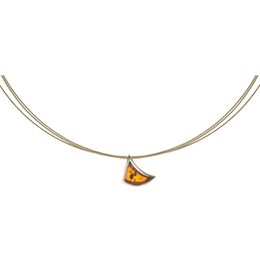 OSTSEE-SCHMUCK Damen Kette mit Anh&auml;nger "- Gleiter-Alea - Gold 333/000 - Bernstein", 45, Gelbgold 333, gold, Gelbgold 333, Halsketten