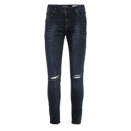 Cipo & Baxx CIPO & BAXX Herren 5-Pocket-Jeans "Jeans", blau, Basic, Gr. 31, unifarben, 97% Baumwolle, 3% Elasthan, Jeans, im 5-Pocket-Stil, CD-375
