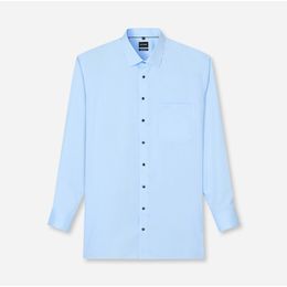 OLYMP Herren Langarmhemd "Luxor Big & Tall", blau, Gr. 51, Obermaterial: 100% Baumwolle, Hemden, Businesshemd, Gro&szlig;e Gr&ouml;&szlig;en, comfort fit,