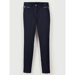 Stehmann Damen Thermohose, blau, Gr. 23, unifarben, 76% Viskose, 21% Polyamid, 3% Elasthan, Hosen