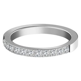 Adelia&acute;s ADELIA ́S Damen Fingerring "Damen Ring aus Edelstahl mit Strass Steinchen", 60, Edelstahlsilber, Edelstahl, Fingerringe