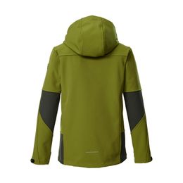 Killtec Jungen Softshelljacke "KOW 226 BYS SFTSHLL JCKT", gr&uuml;n, Gr. 176, Oberseite: 92% Polyester, 8% Elasthan.R&uuml;ckseite: 100% Polyester.Futter: 100%