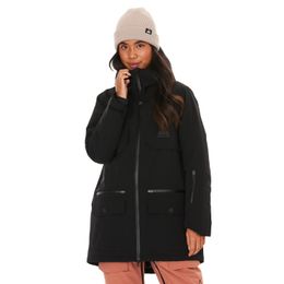 SOS Damen Skijacke "Aspen", schwarz, Gr. S, unifarben, 85% Nylon, 15% Elasthan, Jacken, mit wasserabweisender Membran