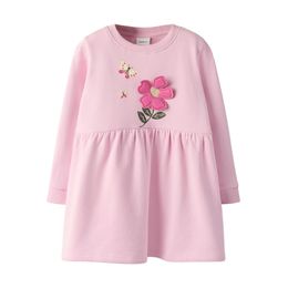 name it M&auml;dchen Sweatkleid "NMFDRIVA LS SWEAT DRESS UNB"pirouette, Gr. 116, bedruckt, unifarben, Sweatware, Obermaterial: 100% Baumwolle, Kleider,