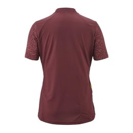 Gonso Damen Radtrikot "Adventure Jersey Halfzip W", rot, Gr. 46, 88% Polyester (recycelt), 12% Elasthan, Trikots, Damen Fahrradtrikot kurzarm,