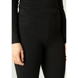 Base Level Damen Jeggings "Ornika", schwarz, Gr. 44, unifarben, Web, Obermaterial: 65% Viskose, 30% Polyamid, 5% Elasthan, Hosen, Bequemes Material