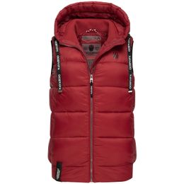 Navahoo Damen Steppweste "Kassidy", rot, Gr. S, Oberstoff: 100% Nylon. Futter: 100% Polyester. Wattierung: 100% Polyester, Westen, stylische