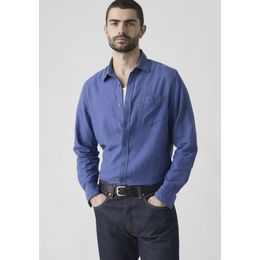 Levi's LEVI'S Herren Jeanshemd "SUNSET 1 POCKET STANDARD", blau, Gr. XL, Web, Obermaterial: 43% Leinen, 34% Viskose, 23% Baumwolle, Hemden