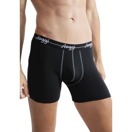 Sloggi Herren Boxershorts "men Start", Gr. 7, schwarz, Single Jersey, Obermaterial: 96% Baumwolle, 4% Elasthan, Unterhosen, ohne Eingriff, extra
