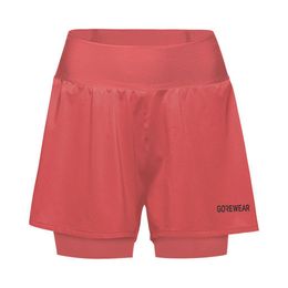 Gore Concurve 3&rdquo; 2 in 1 Shorts Bekleidung Damen rot
