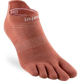 injinji Run Lightweight No-Show Bekleidung Unisex rot