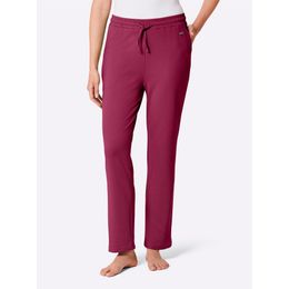 feel good Damen Dehnbund-Hose, Gr. 36, lila, 50% Baumwolle, 50% Polyester, unifarben, Hosen
