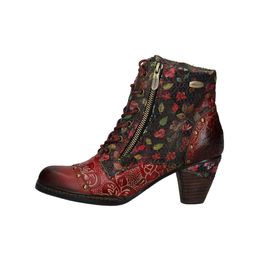 Laura Vita Damen Schn&uuml;rstiefelette "Laura Vita Stiefelette Leder/Textil", Gr. 37rot, Leder, Textil, Schuhe