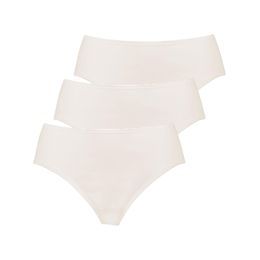Nina von C. Damen H&uuml;ftslip "3er Pack Damen H&uuml;ftslip Daily", Gr. 48, beige, Obermaterial: 100% Baumwolle CO., Unterhosen