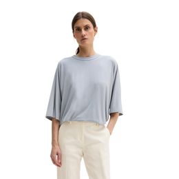Marc O'Polo MARC O'POLO Damen Langarmshirt "aus LENZING ECOVERO ", grau, Basic, Gr. XS, unifarben, Obermaterial: 94% Viskose, 6% Elasthan, Shirts