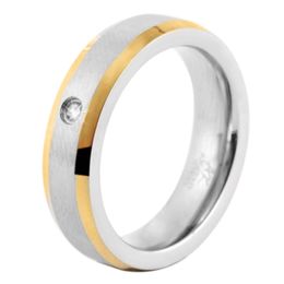 Adelia&acute;s ADELIA ́S Damen Fingerring "Damen Ring aus Edelstahl", 54, Edelstahlwei&szlig;, Edelstahl, Fingerringe