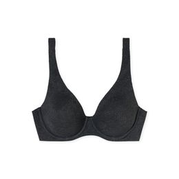 Schiesser Damen B&uuml;gel-BH "Air", Gr. 80, schwarz, Microtouch, Obermaterial: 85% Polyamid, 15% Elasthan, unifarben, BHs, mit Spacer-Lining