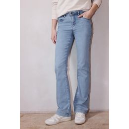 Damen Bootcut-Jeansultra bleach wash, Gr. 28, STREET ONE STUDIO, unifarben, Jeans, 85% Baumwolle, 9% Polyester, 4% Elastomultiester, 2% Elasthan,