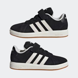 M&auml;dchen Sneaker "GRAND COURT 00S KIDS", adidas Sportswear, Gr. 34, wei&szlig;, Leder, Textil, Schuhe, Design auf den Spuren des adidas Campus 00, f&uuml;r