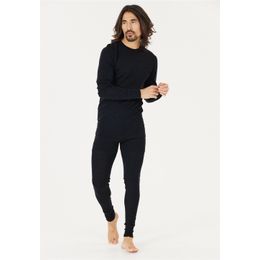 WHISTLER Damen Thermohose "Cerro"blau, meliert, Gr. 4XL, unifarben, 85% Wolle, 15% Lyocell, Hosen, aus hochwertiger Merinowolle und Lyocell