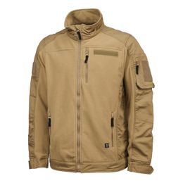 Brandit Herren Fleecejacke "Brandit Herren Fleecejacket Ripstop"camel, Gr. XXL, unifarben, 100% Polyester, Jacken